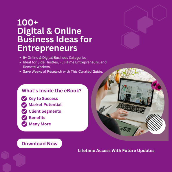Buy 100+ Digital Business Ideas eBook for Entrepreneurs